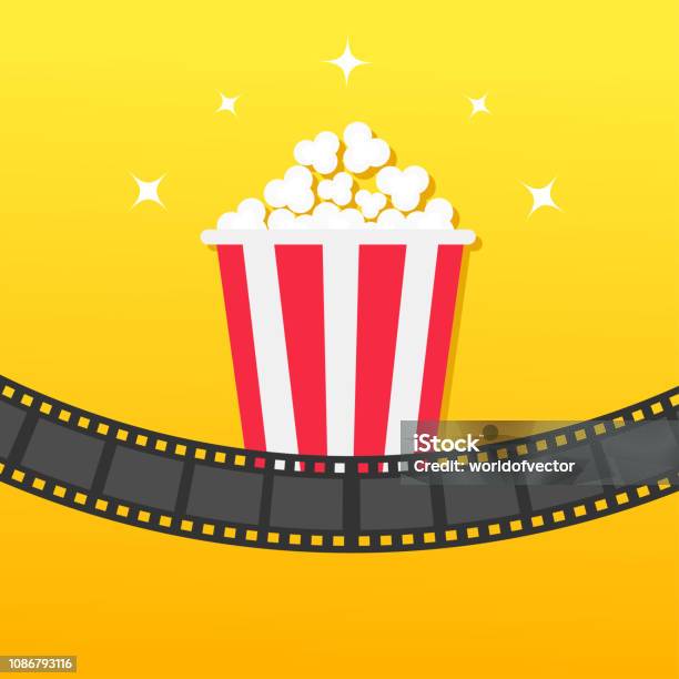 Kotak Popcorn Film Strip Bulat Ikon Bioskop Film Dalam Gaya Desain ... Kotak Popcorn Film Strip Bulat Ikon Bioskop Film Dalam Gaya Desain ...