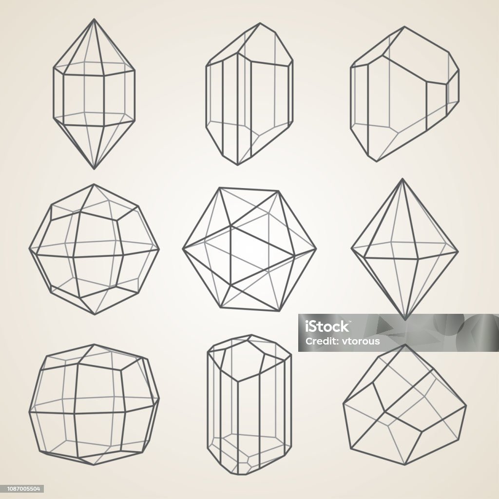 Set Of Geometric Crystals Stock Illustration - Download Image Now ... Set Of Geometric Crystals Stock Illustration - Download Image Now ...