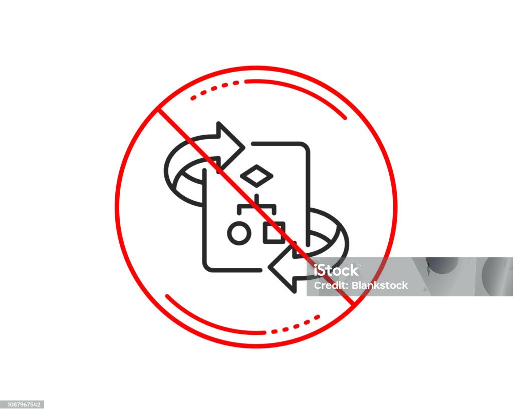 Icône Dalgorithme Technique De Ligne Signe De La Documentation Du