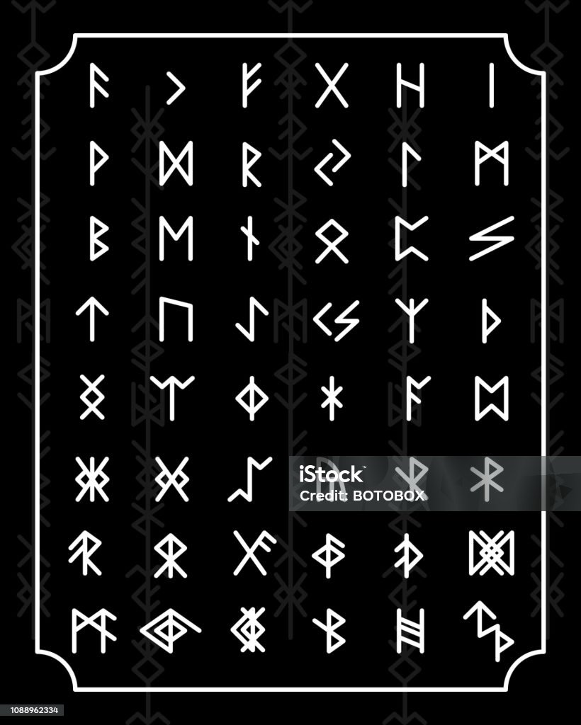 Eski İskandinav İskandinav Runes Runik Alfabesi Eski Gizli Semboller ... Eski İskandinav İskandinav Runes Runik Alfabesi Eski Gizli Semboller ...