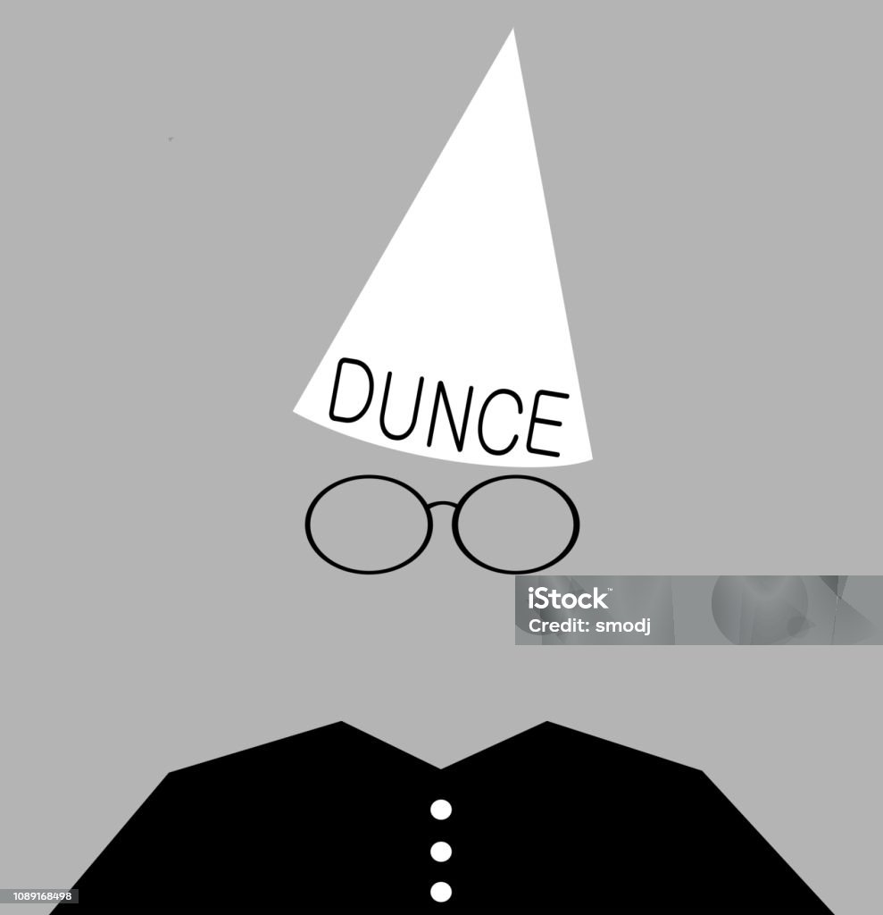 Dunce Cap Stock Illustration Download Image Now Dunce Cap Cartoon Education Istock