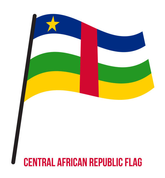 Central African Republic Flag Illustrations Illustrations Royalty Free