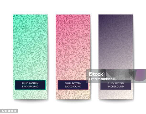 Spanduk Tampilan Modern Dengan Desain Pola Unik Ilustrasi Stok Unduh