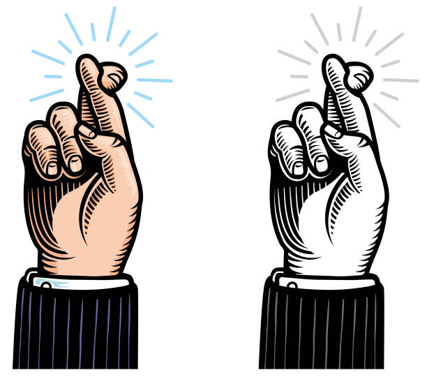Fingers crossed Clipart Vector PNG , SVG, EPS, PSD, AI
