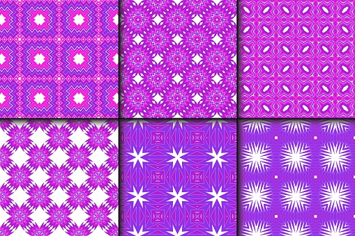 Stock Ilustrace Soubor Art Deco Vzoru Geometrických Prvků Bezešvý Vzor