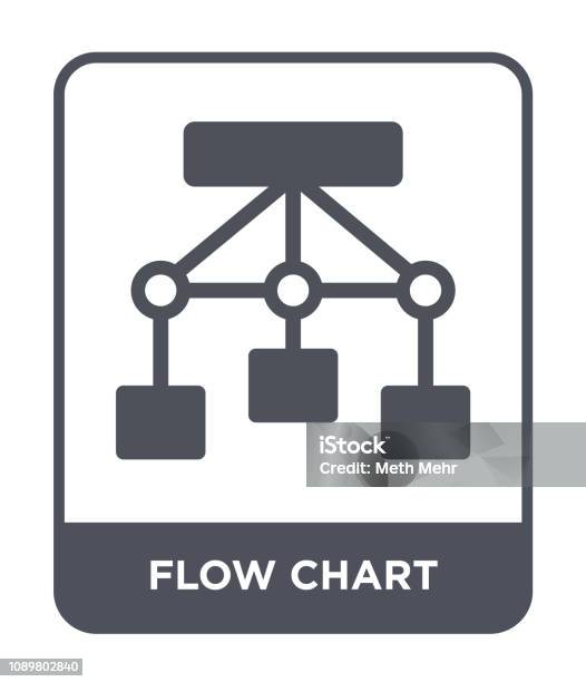 Diagramme Vectoriel Dicône Sur Fond Blanc Organigramme Trendy Rempli