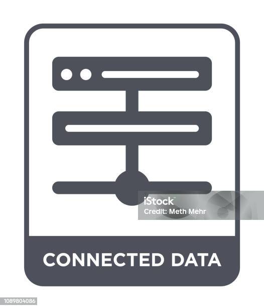 Connected Data Icon Vector On White Background Connected Data Trendy ... Connected Data Icon Vector On White Background Connected Data Trendy ...