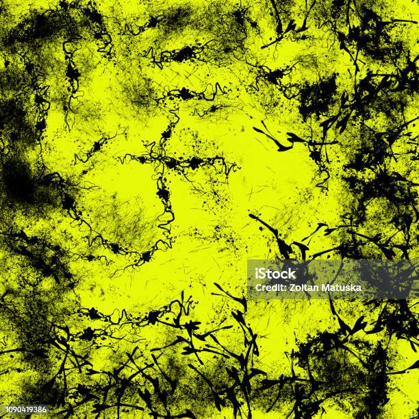Kuning Hitam Gaya Grunge Retro Tua Efek Kotor Latar Belakang Kasar Foto