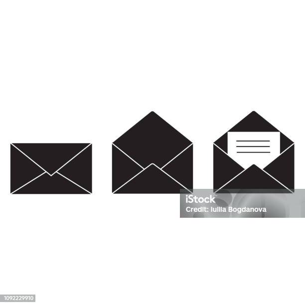 Vecteur Dicône Courriel Signe De Lenveloppe Symbole Du Courrier