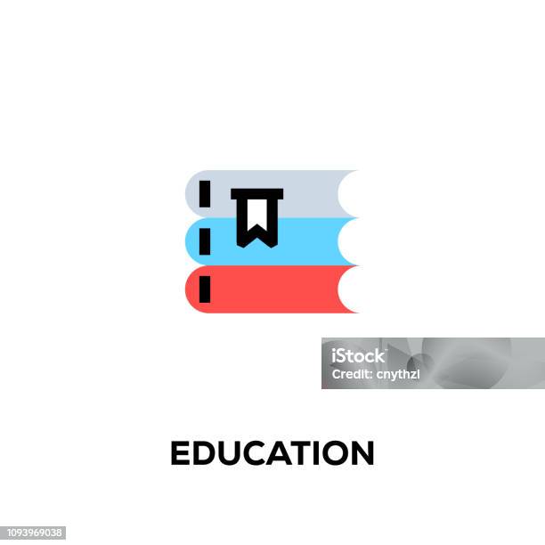 Icône De Léducation Du Vecteur Moderne Style Ligne Plate Design
