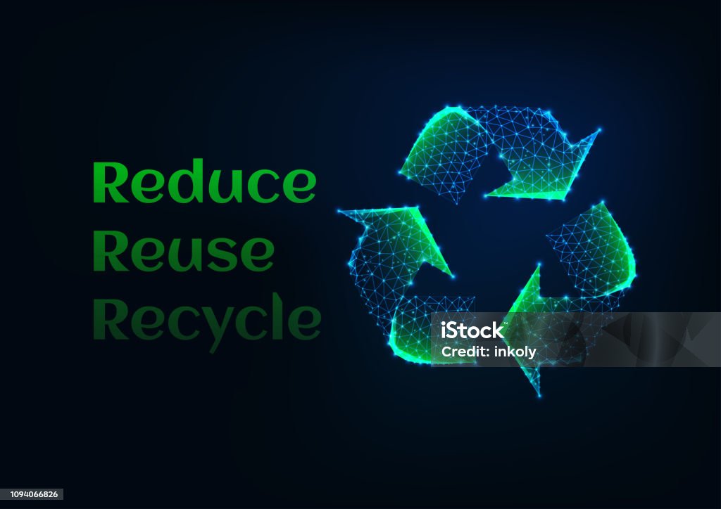 Ilustración De Reducir Reutilizar Reciclar Ecología Banner Con