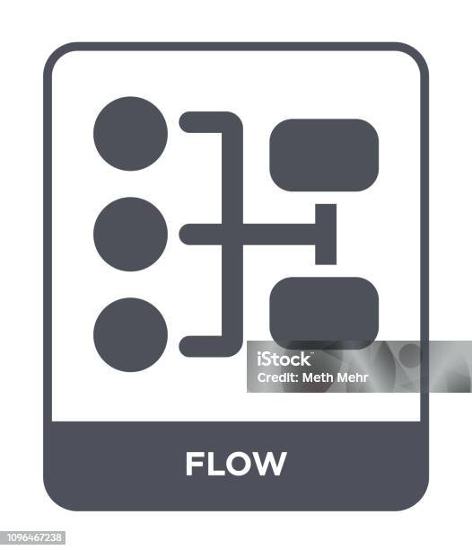 Vecteur Du Flux Icône Sur Fond Blanc Tendance Flux Rempli Icônes De