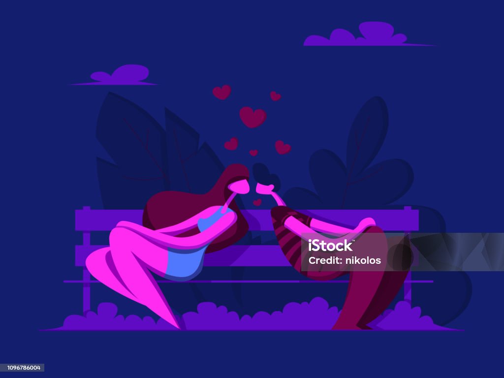 In Love Couple Stock Illustration Download Image Now Girlfriend