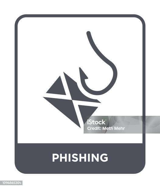 Phishing Icône Vecteur Sur Fond Blanc Rempli De Phishing Trendy Icônes