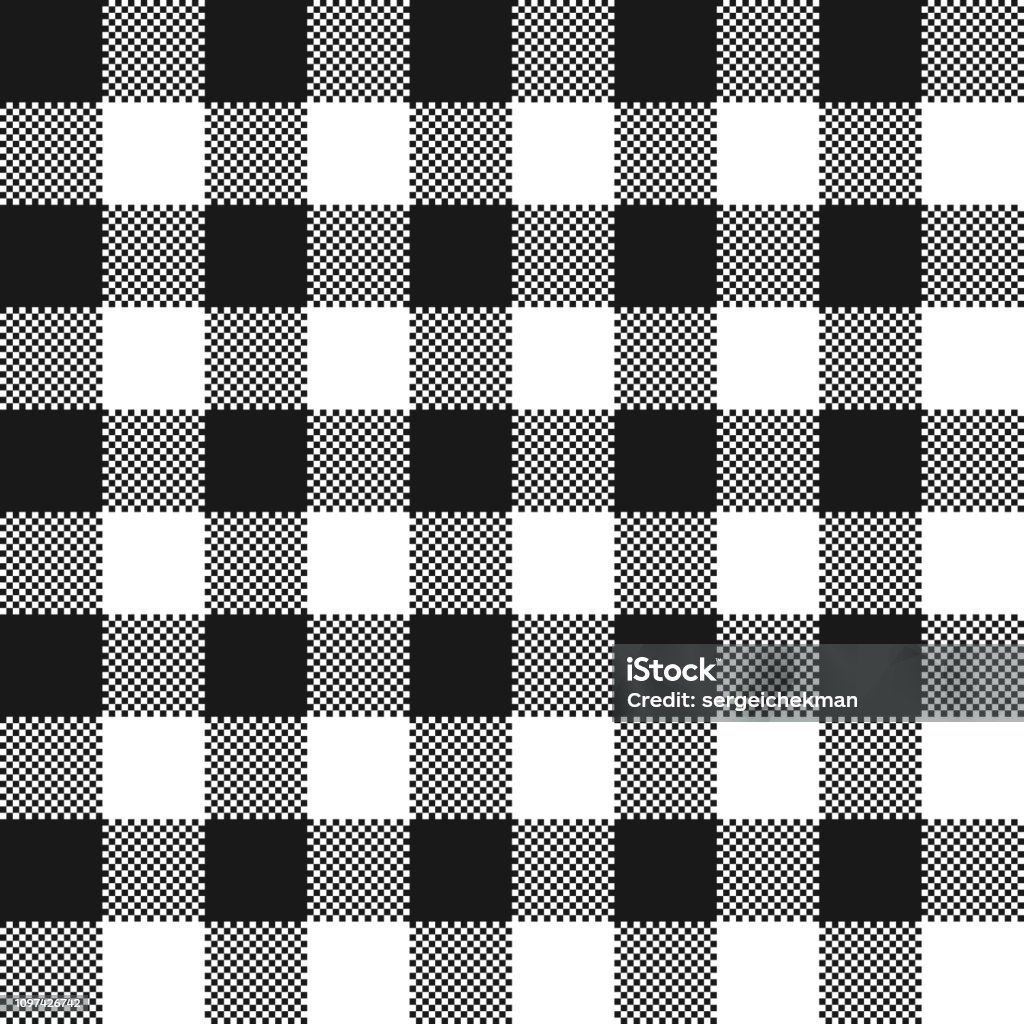 Black And White Fabric Texture Vector Illustration Stock Illustration Download Image Now Istock