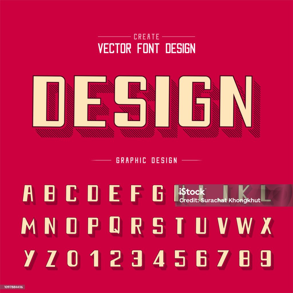 Font Bayangan Garis Dan Vektor Alfabet Tipe Huruf Tebal Dan Desain ... Font Bayangan Garis Dan Vektor Alfabet Tipe Huruf Tebal Dan Desain ...