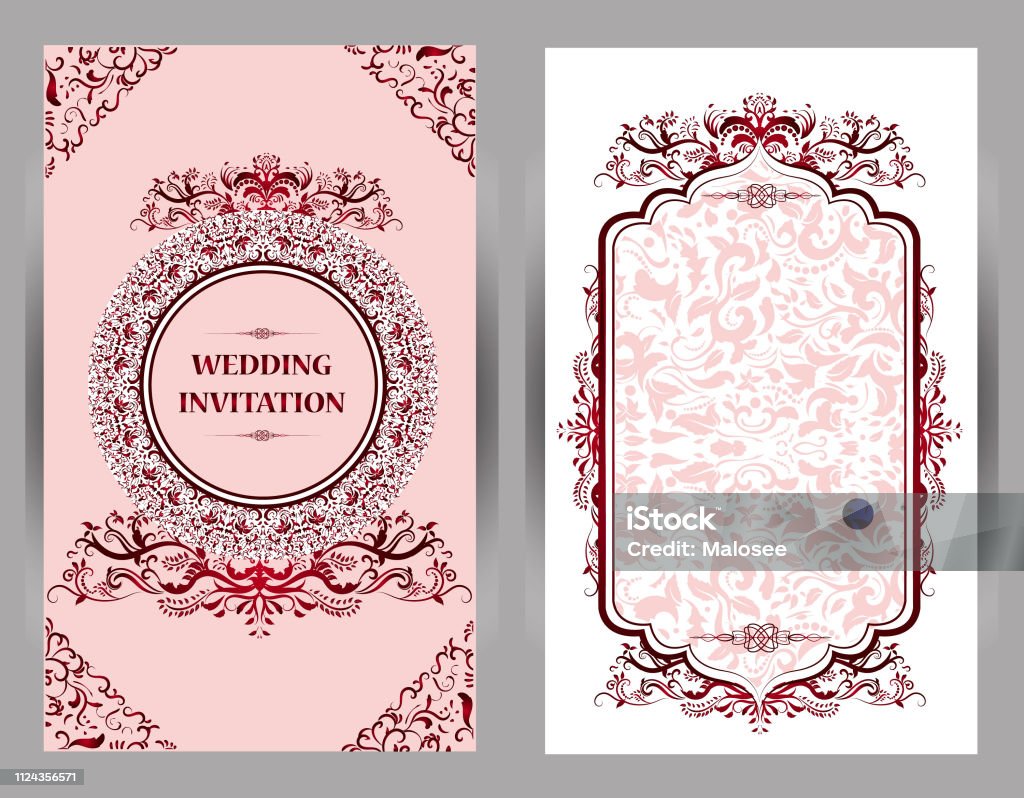 Desain Kartu Elegan Save The Date Template Kartu Undangan Bunga Vintage