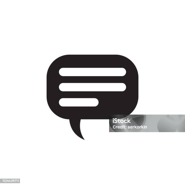 Ilustración de Icono De Mensaje Negro En La Ilustración De Vector De ... Ilustración de Icono De Mensaje Negro En La Ilustración De Vector De ...