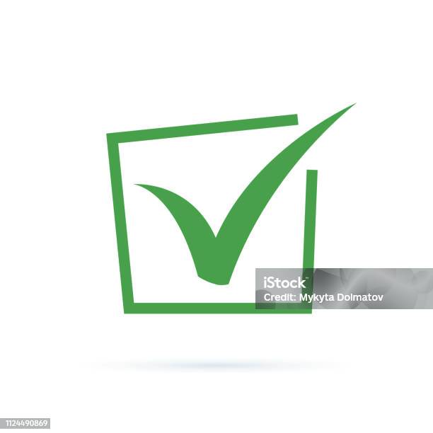 Icône De Coche Noir Symbole De La Tique Tique Icône Vector Illustration
