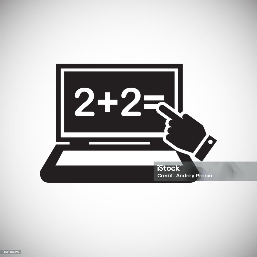 Elearning Icône Sur Fond Blanc Pour Le Graphisme Et Webdesign Vecteur