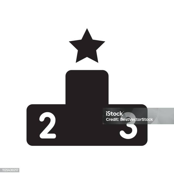 Vainqueur Sur Licône De Podium Dernier Cri Vainqueur Sur Le Concept De
