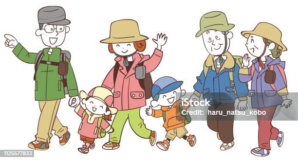 Keluarga Tiga Generasi Yang Mendaki Ilustrasi Stok - Unduh Gambar ... Keluarga Tiga Generasi Yang Mendaki Ilustrasi Stok - Unduh Gambar ...