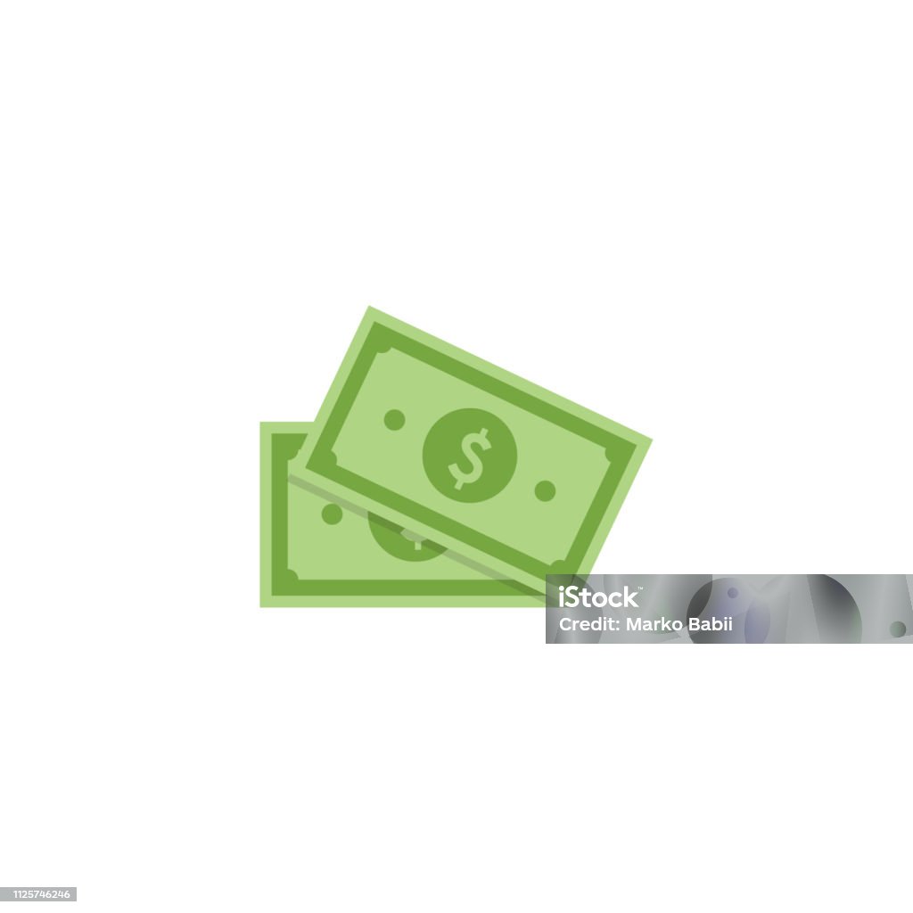 Icône De Dollar Illustration Vectorielle Design Plat Vecteurs Libres De