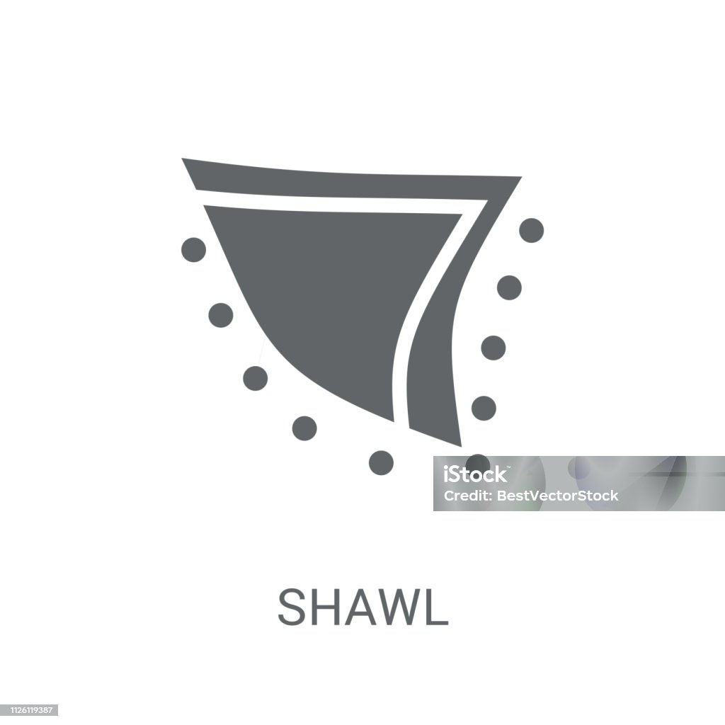 Shawl Icon Trendy Shawl Logo Concept On White Background From Clothes ... Shawl Icon Trendy Shawl Logo Concept On White Background From Clothes ...
