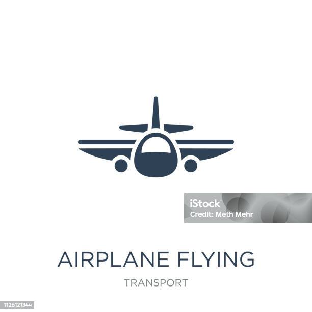 Avion Vol Icône Vecteur Sur Fond Blanc Tendance Vol Avion Rempli Icônes