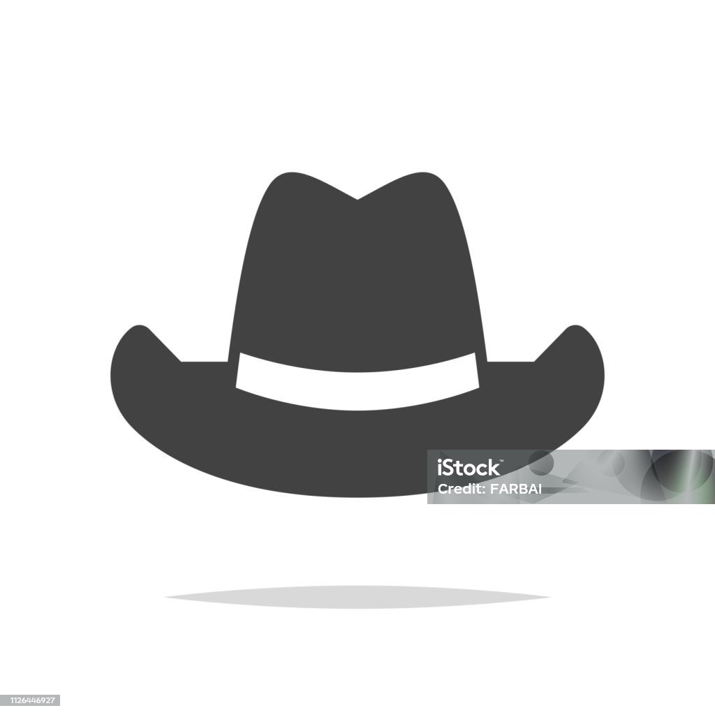 Cowboyhutsymbol Vektor Isoliert Stock Vektor Art und mehr Bilder von ... Cowboyhutsymbol Vektor Isoliert Stock Vektor Art und mehr Bilder von ...