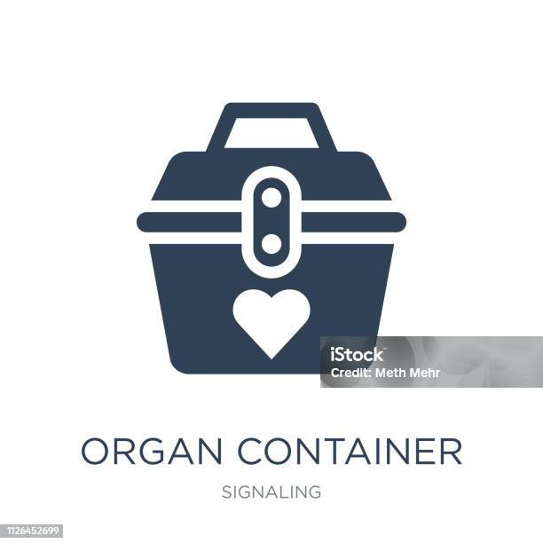 Organe Contenant Icône Vecteur Sur Fond Blanc Tendance Conteneur Orgue