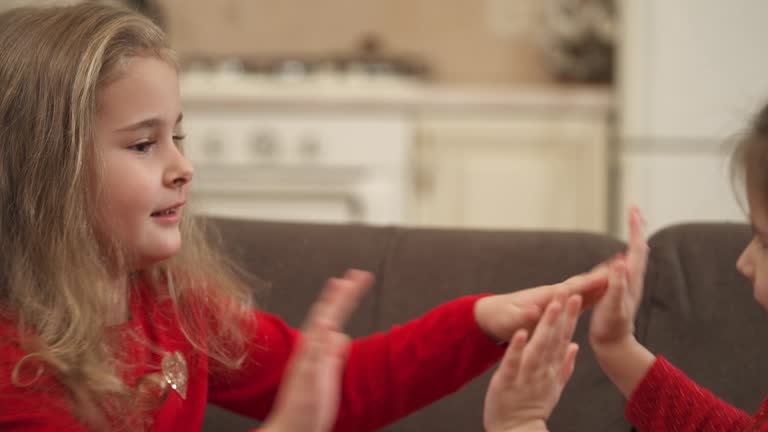 40 Two Cute Girls Playing Patty Cake Stock Videos And Royalty Free Footage Istock