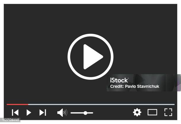 Video Player Multimedia Player Social Media Stock Vector Stock ... Video Player Multimedia Player Social Media Stock Vector Stock ...