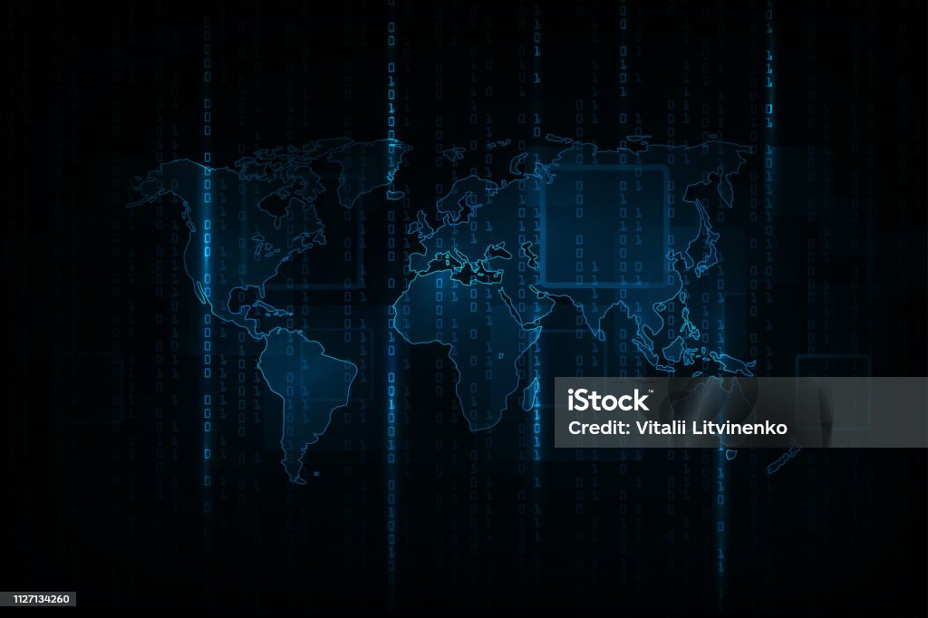 Abstract Technology Background Hacker Concept Programming Coding Binary Computer Codematrix