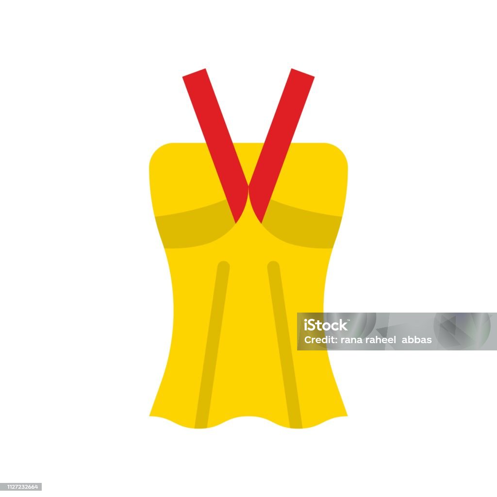 Women Dress Vector Illustration Flat Style Icon Stock Illustration