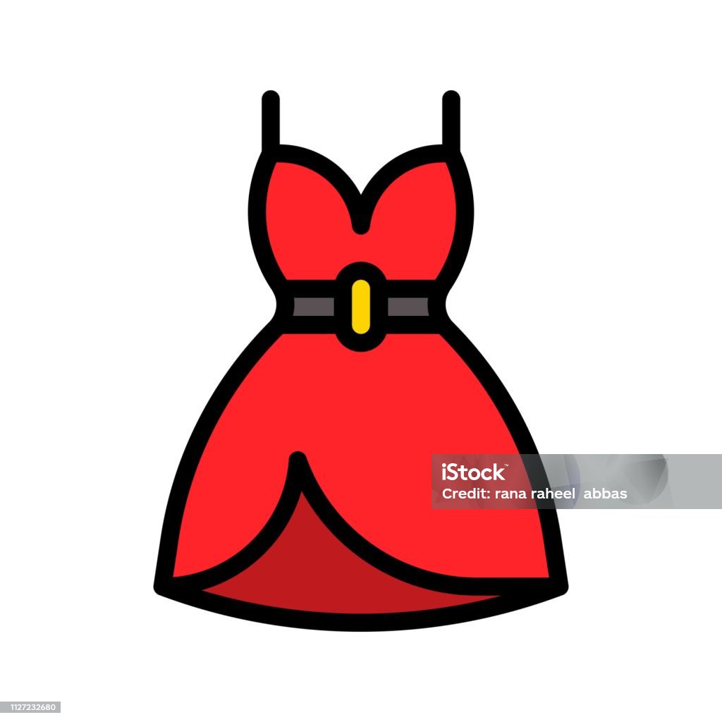 Vetores De As Mulheres Vestem Ilustração Vetorial Ícone De Estilo