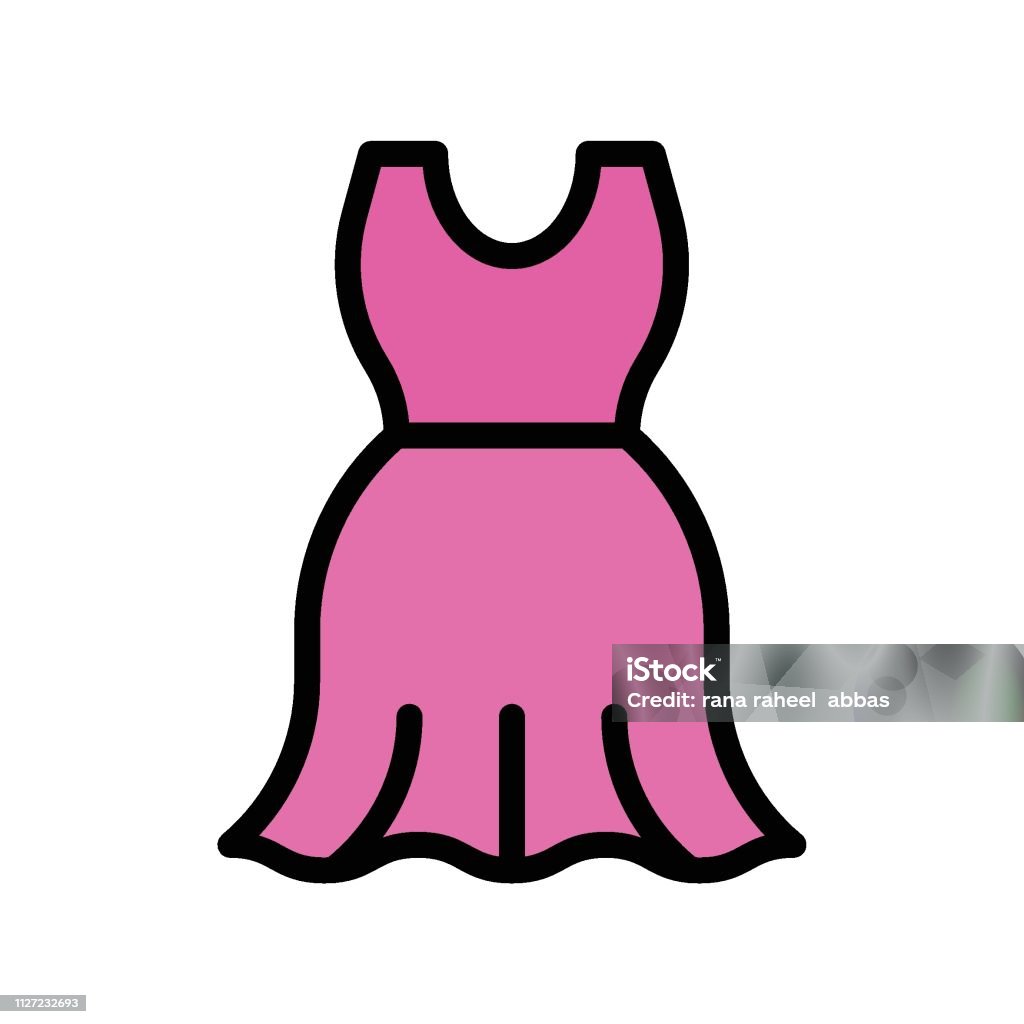 Vetores De As Mulheres Vestem Ilustração Vetorial Ícone De Estilo