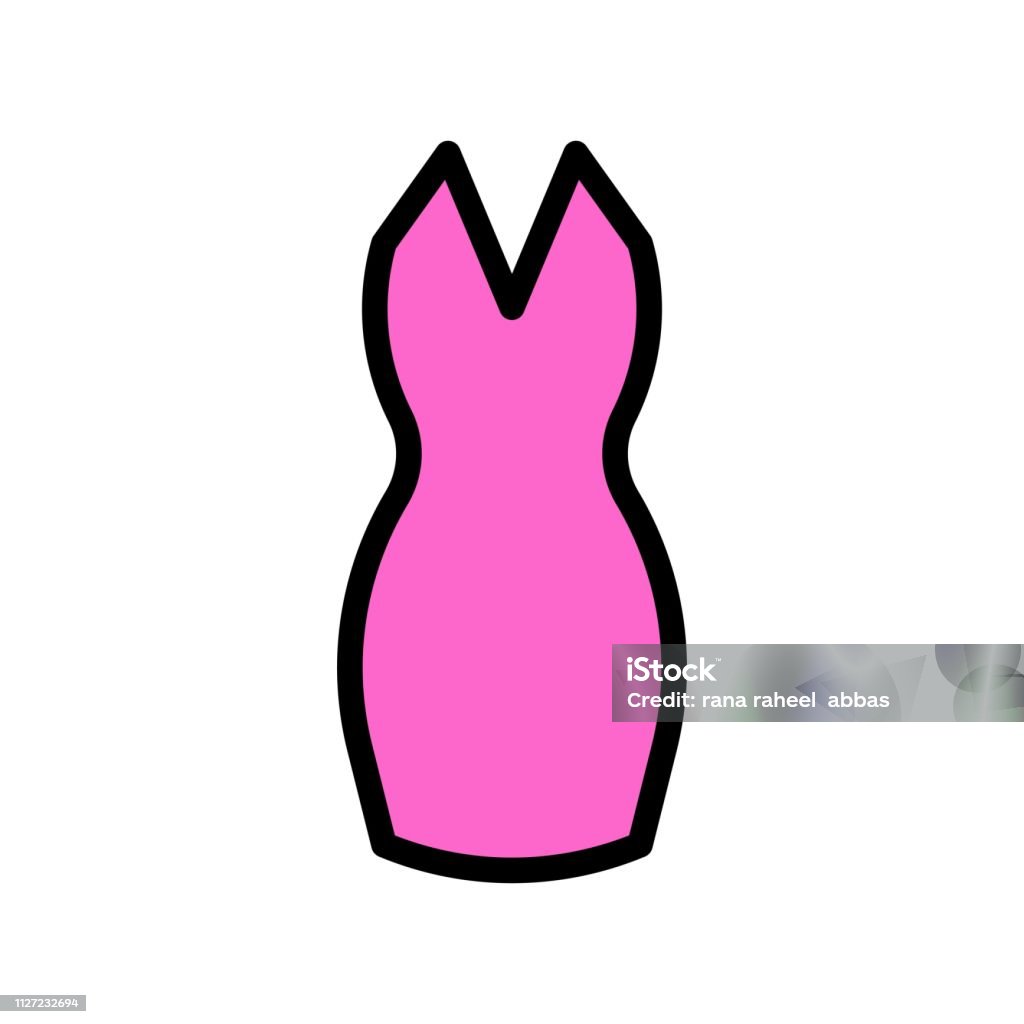 Vetores De As Mulheres Vestem Ilustração Vetorial Ícone De Estilo