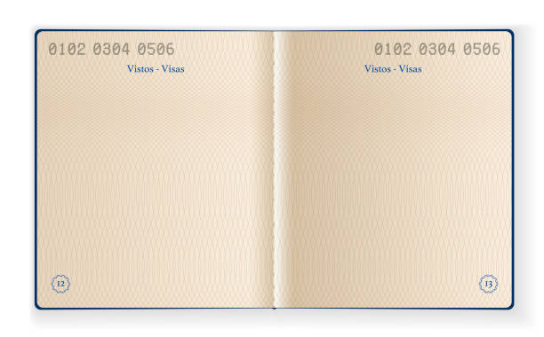 Open Passport Clipart