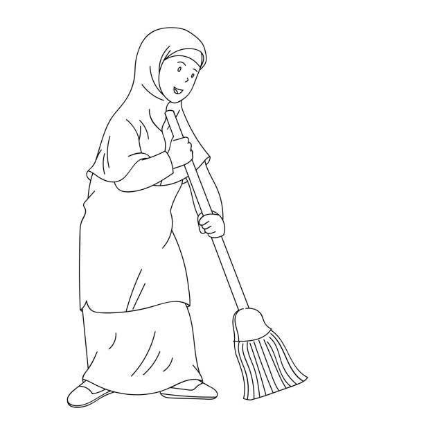 70 Muslim Woman Cleaning House Stock Illustrations Royalty Free Vector Graphics And Clip Art