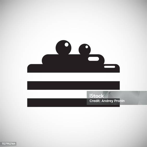 Icône De Gâteau Sur Fond Blanc Pour Le Graphisme Et Webdesign Vecteur
