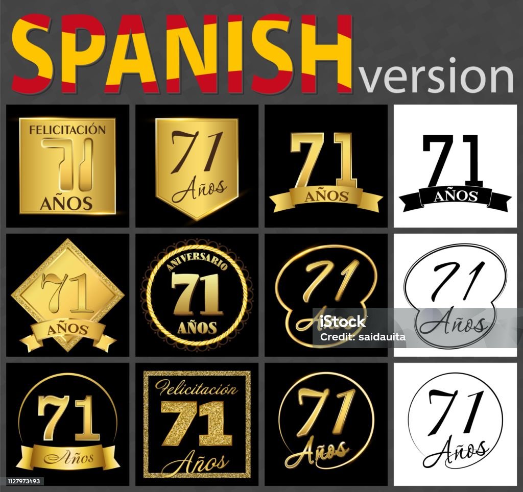 Vetores de Espanhol Conjunto De Modelos De Número 71 e mais imagens de ... Vetores de Espanhol Conjunto De Modelos De Número 71 e mais imagens de ...