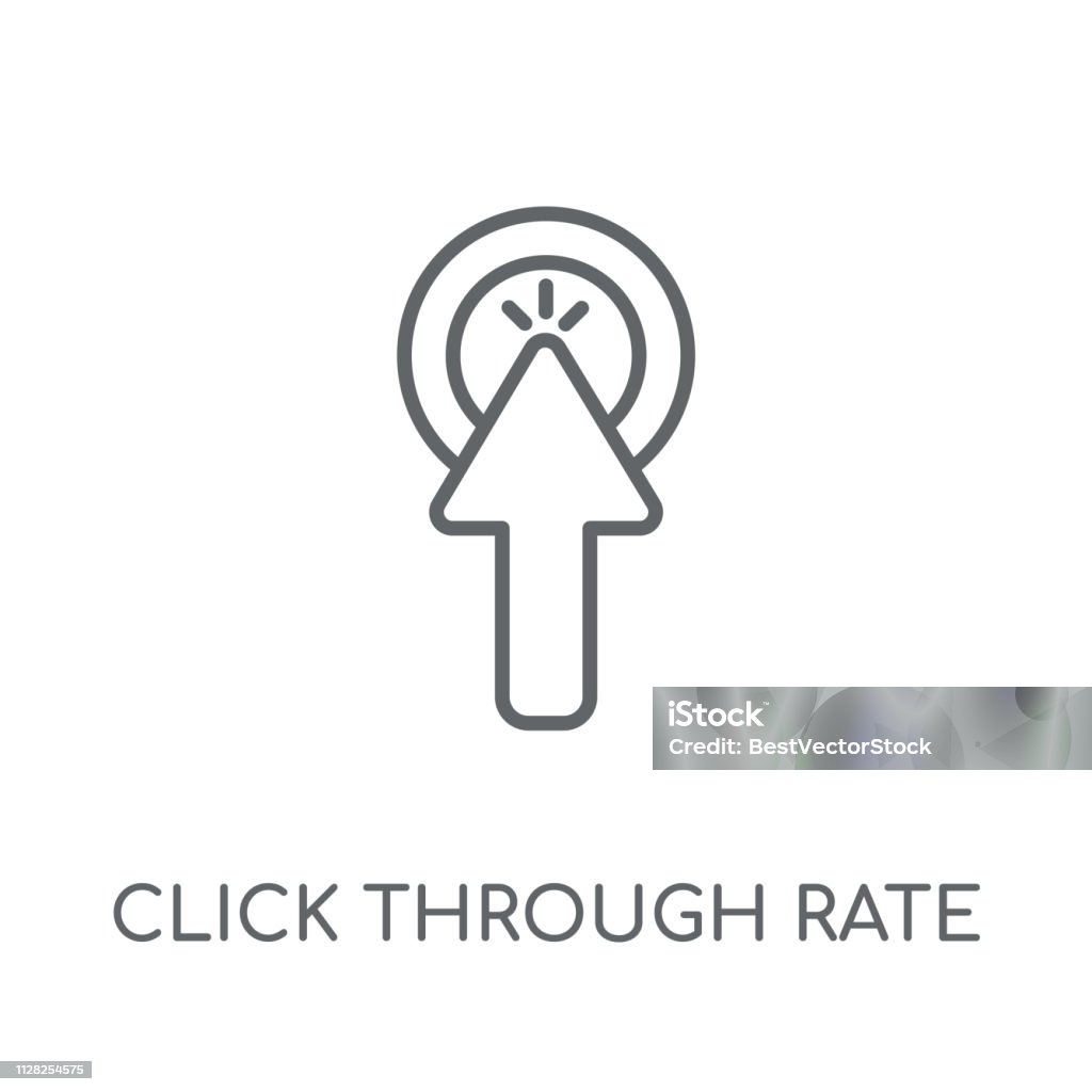 Klik Ikon Linear Laju Kerangka Modern Konsep Logo Klik Melalui Tarif ... Klik Ikon Linear Laju Kerangka Modern Konsep Logo Klik Melalui Tarif ...