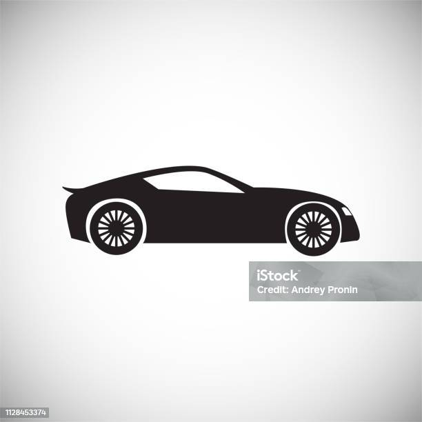 Icône De Voiture Sur Fond Blanc Pour Le Graphisme Et Webdesign Vecteur