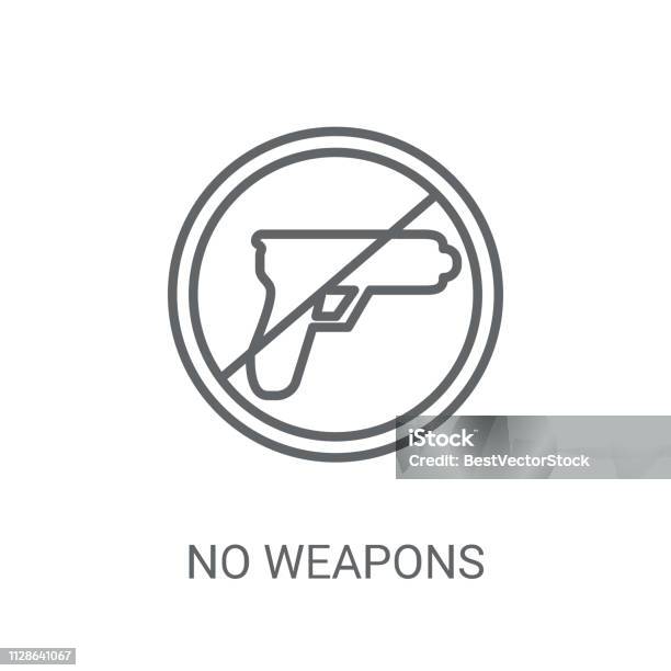 Aucune Icône Darmes N Dernier Cri Darmes Concept Logo Sur Fond Blanc De