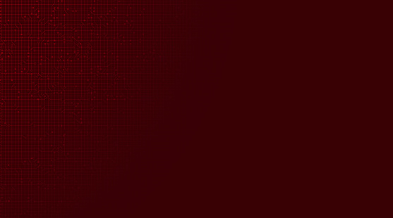 Red Circuit Microchip Technology On Future Background Hitech Digital And Speed Concept Design