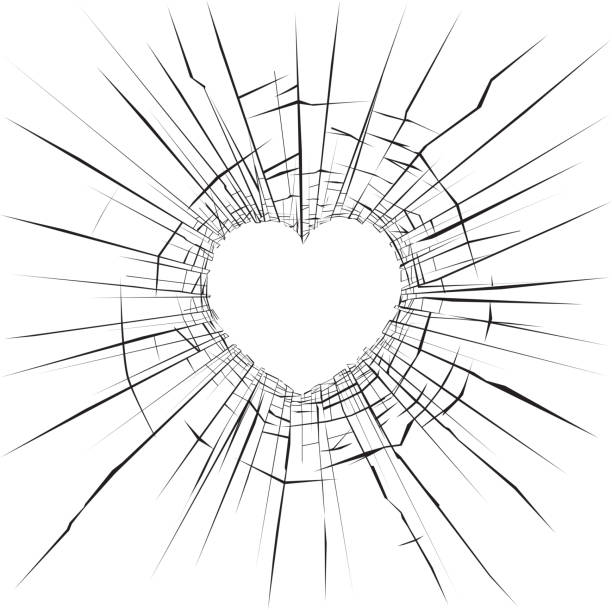 Broken Glass Heart Wallpaper