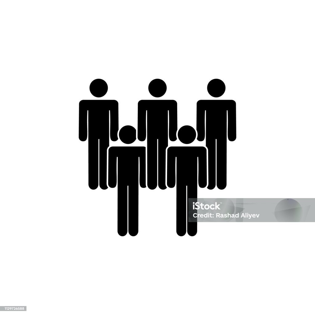 Vetores De Pessoas Grupo Ícone De Classificação Elemento De Um Grupo De