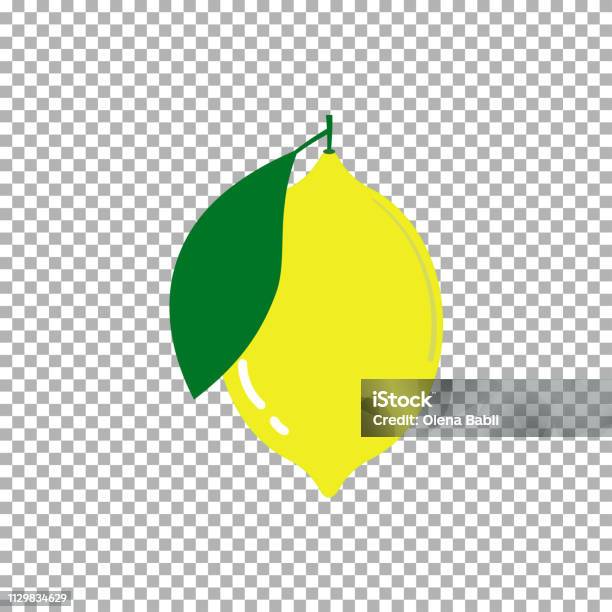 Citron Symbole Dicône De Fruit Citron Illustration Vectorielle Vecteur