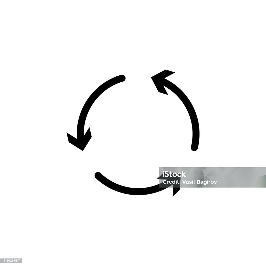 Icône De Flèche Dans Un Style Branché Plat Isolé Sur Fond Gris Symbole